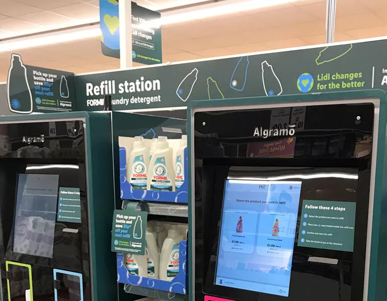 Lidl’s laundry detergent refill station | IGD (Institute of Grocery ...